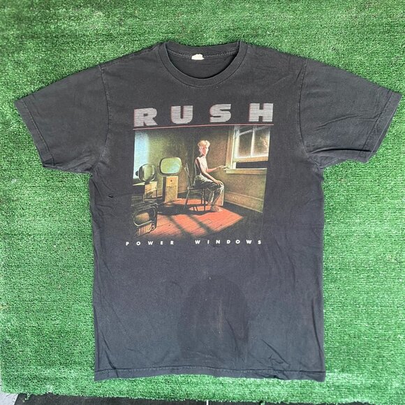 Rush | Shirts | Vintage Y2k Rush Band Shirt Power Windows Rock Album ...